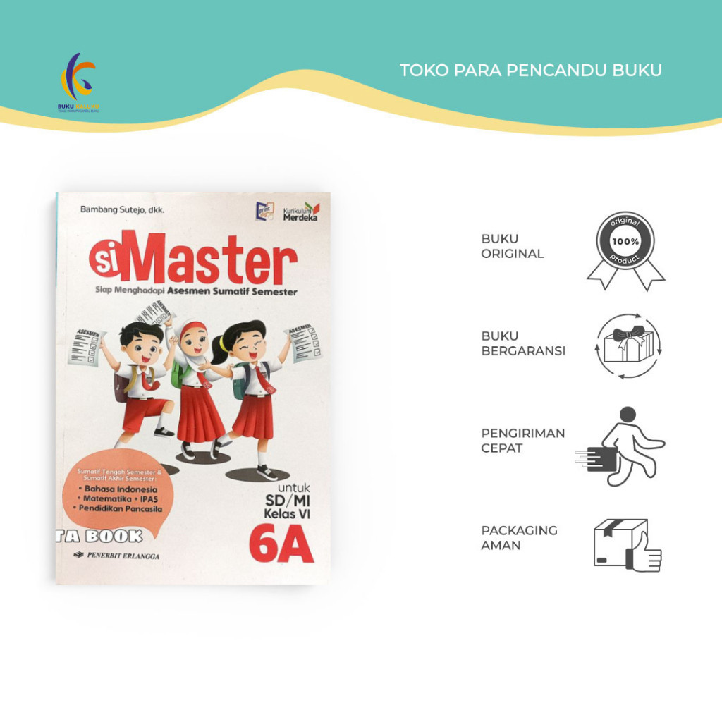 Jual Buku Pelajaran SiMaster Untuk SD/MI Kelas VI Jl. 6A - Bambang ...