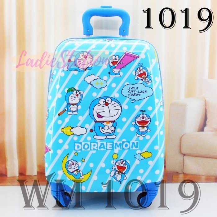 Jual KIDS LUGGAGE KOPER TROLLEY BAGASI ANAK 16" 16 INCH 4 RODA DORAEMON ...