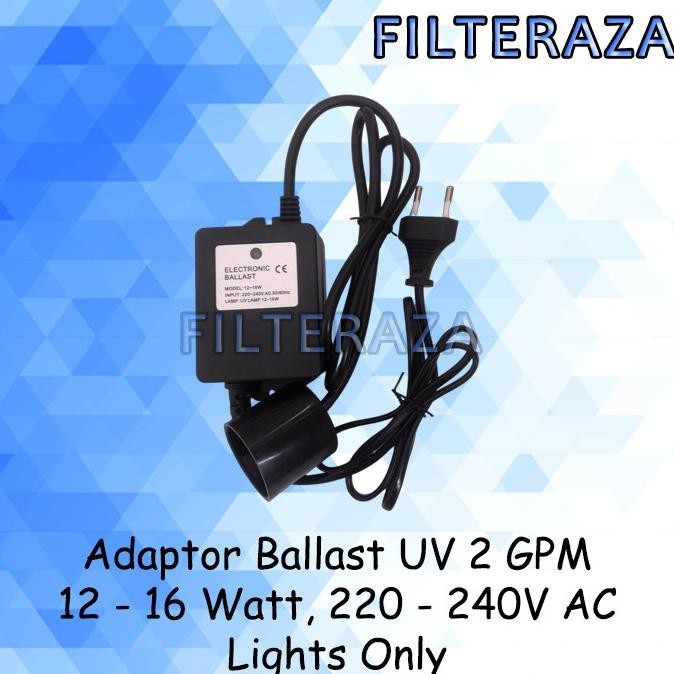 Jual Adaptor Ballast Uv 2 Gpm 12 Watt 4 Pin Alarm Lampu | Shopee Indonesia