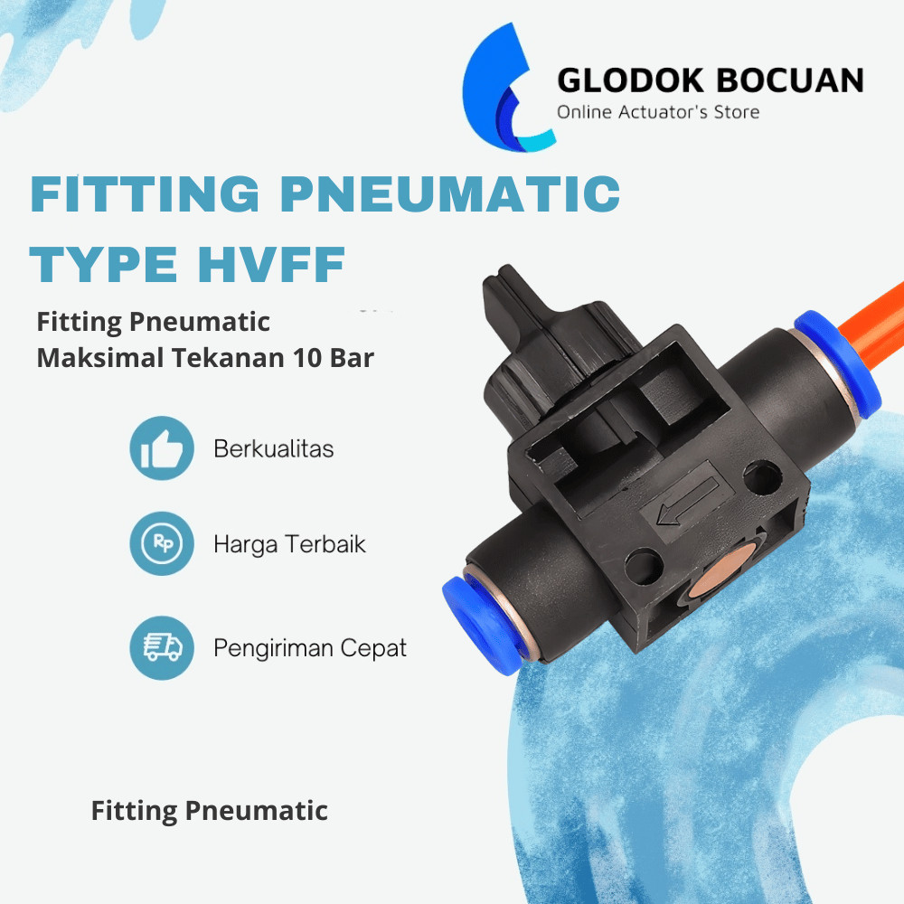 Jual MHVFF 8 Fitting Kran Hand Valve Slip Lock Selang 8mm x 8mm | Shopee Indonesia