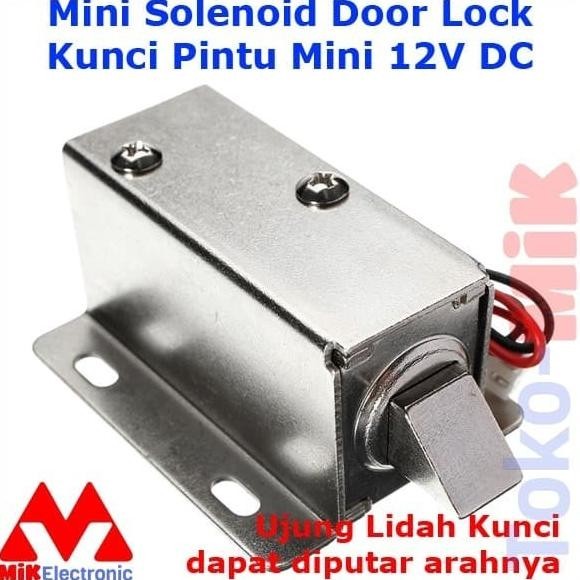 Jual KUNCI PINTU SELENOID 12V DC / ELECTRIC MINI SOLENOID DOOR LOCK 12VDC 1 | Shopee Indonesia