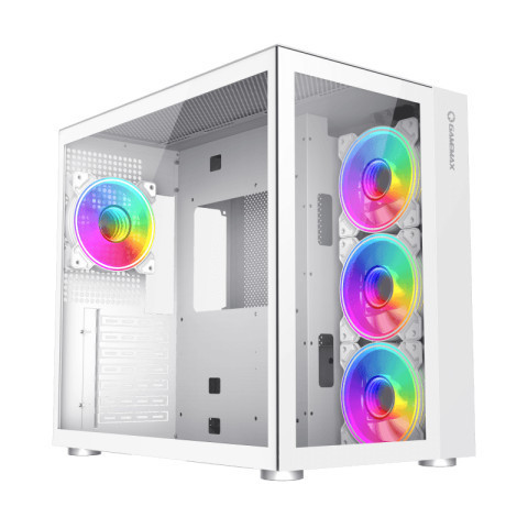 Jual CASING PC GAMING GAMEMAX INFINITY TYPE-C TEMPERRED GLASS WHITE ATX ...