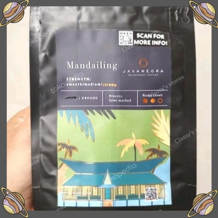 Jual [CLS] JAVANEGRA COFFEE MANDAILING GROUND 200 GR/KOPI BUBUK | Shopee Indonesia