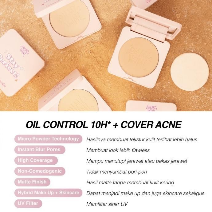 Jual OH MY SKIN! Stay Perfect Compact Powder | bedak padat PS | Shopee ...