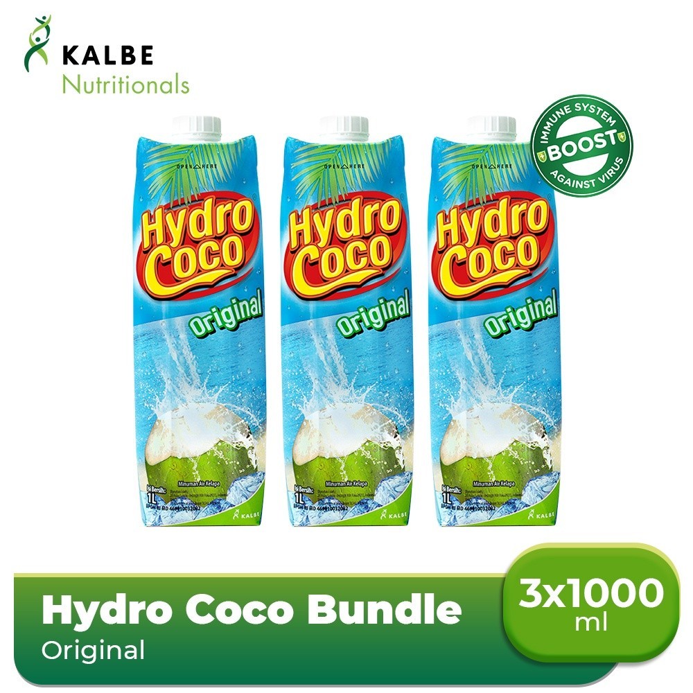 Jual Hydro Coco Kemasan 1 Liter - Isi 3 pcs | Shopee Indonesia