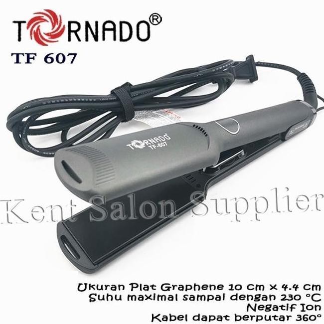 Jual Catokan Rambut Catok Tornado Tf 607 Black Terlaris | Shopee Indonesia