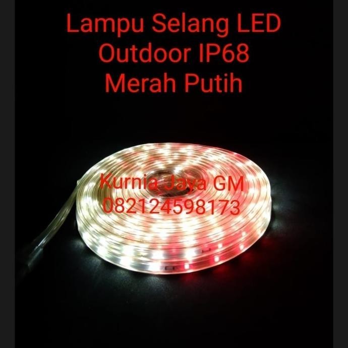 Jual Lampu Selang LED Merah Putih Led Rope Light IP67 2835 Bendera 100 ...