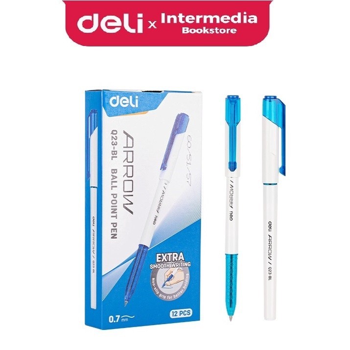 Jual Deli Ultra Smooth Gel Pen EQ23-BK Pulpen Retractable Capable 0.7mm ...
