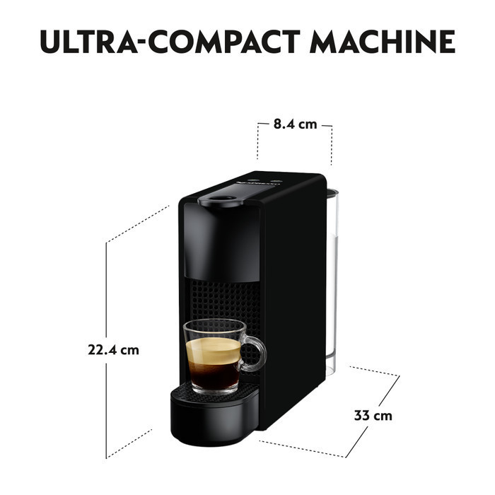 Jual Nespresso Essenza Mini C30 Coffee Machine, Black With Aeroccino3 ...