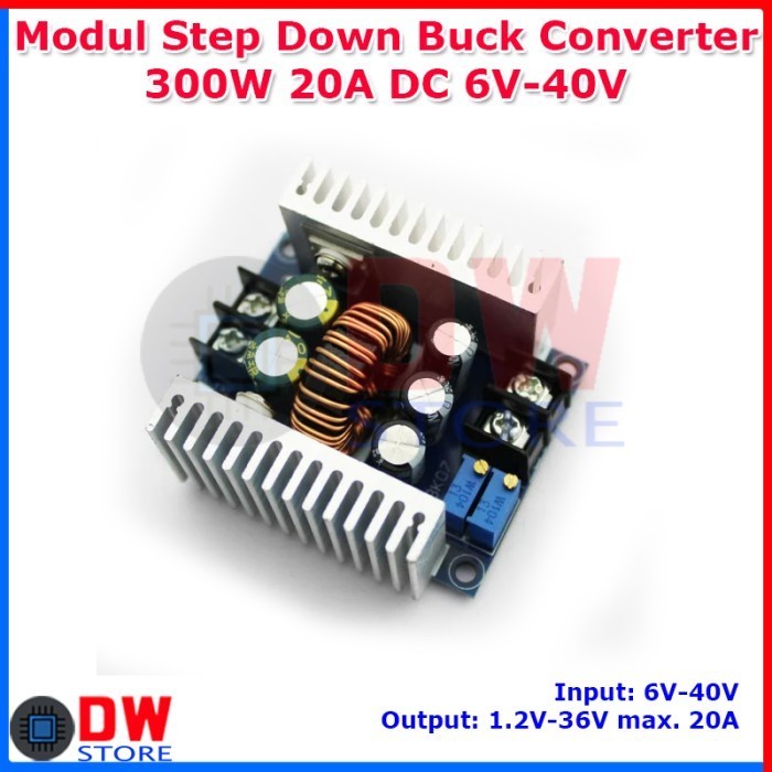 Jual Terlaris!! Modul Dc-Dc Step Down Buck Converter Regulator 300W 20A ...