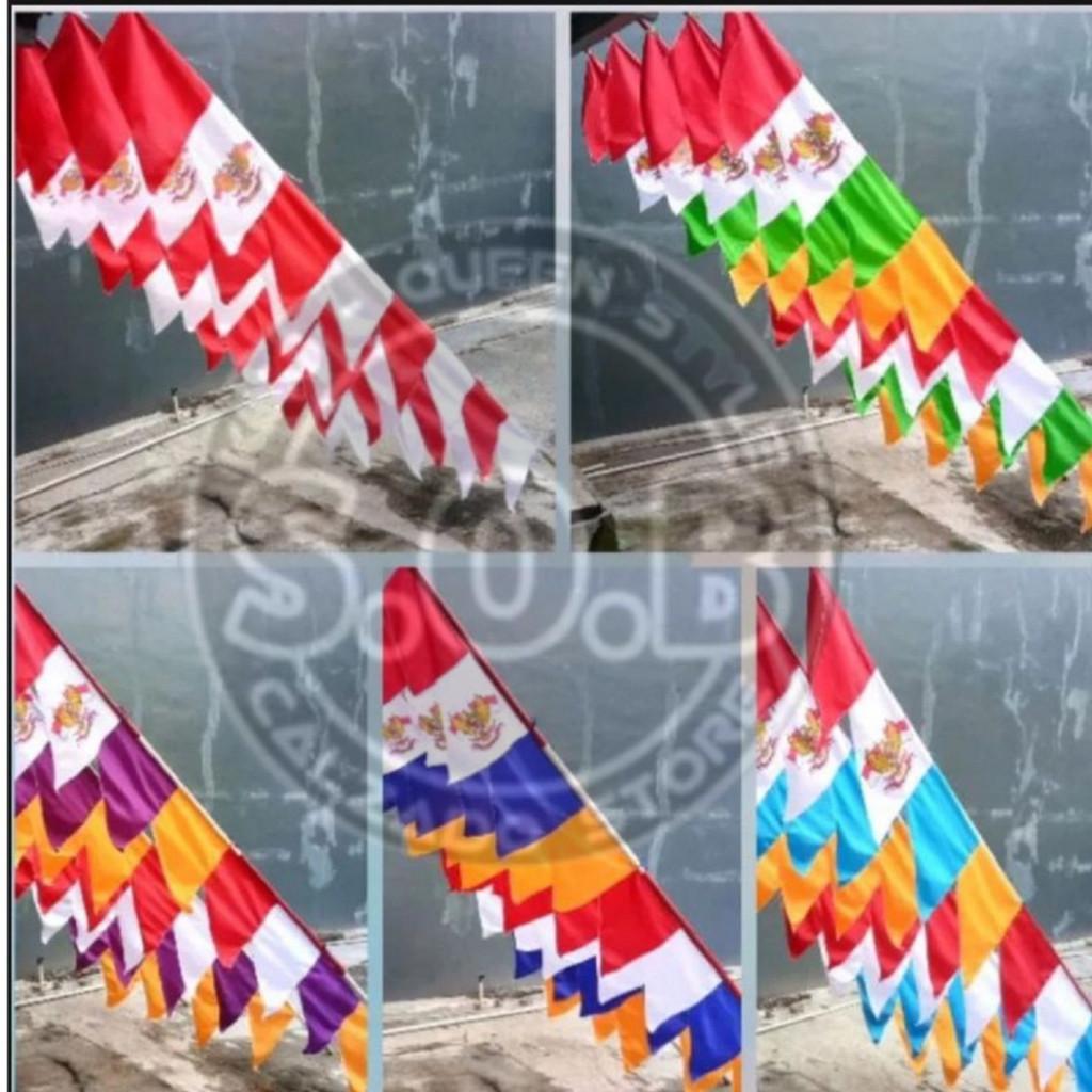 Jual GROSIR 20 PCS Bendera Umbul-umbul Warna Warni Merah Putih Indonesia | Shopee Indonesia