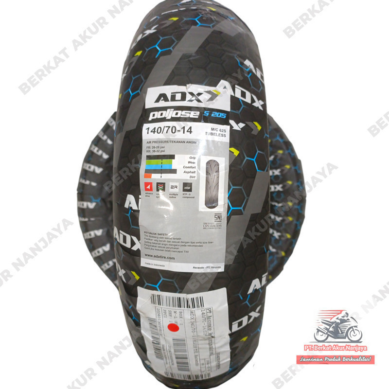 Jual Ban Belakang Aerox ADX Poljose S 205 140/70 Ring 14 Bonus Pentil | Shopee Indonesia