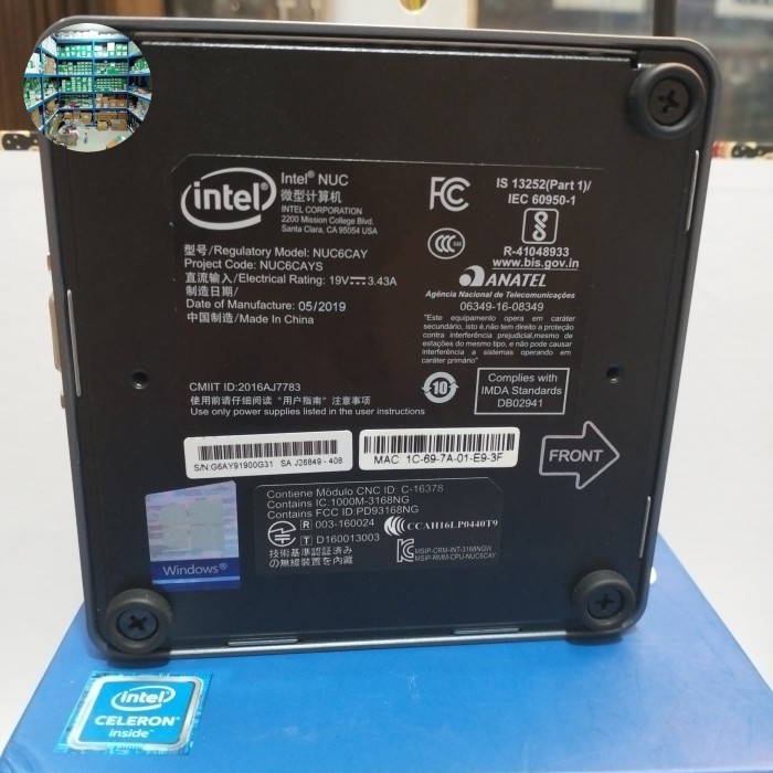 Jual BEBAS ONGKIR! MINI PC INTEL NUC KIT NUC6CAYS NUC6CAY RAM 4GB HDD ...