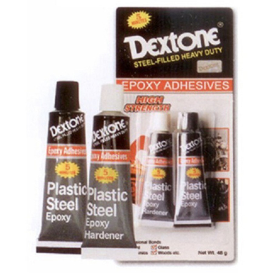 Jual Lem Dexton Steel Plastic Epoxy 48 Gram (5 Menit) - Lem Campur Besi ...