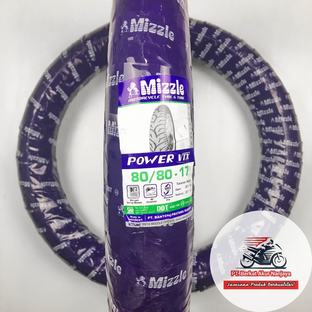 Jual Mizzle Power VTX 80/80-17 Ban Motor Tubetype (non tubeless ...