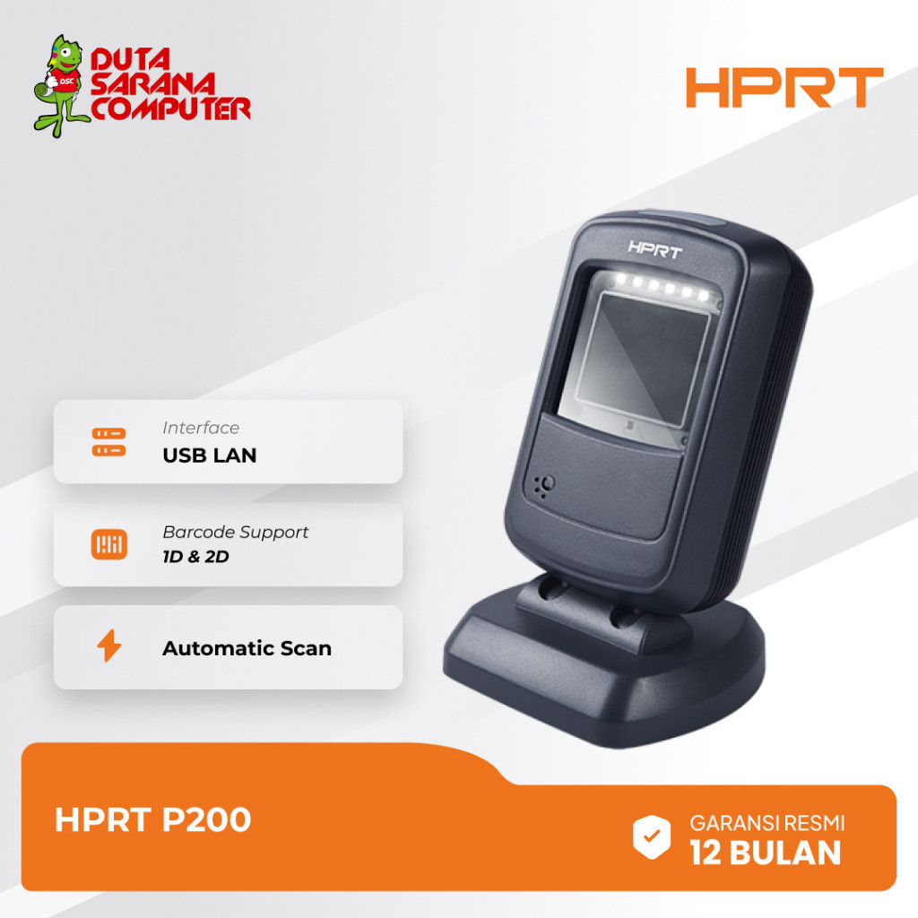 Jual HPRT P200 USB 2D BARCODE SCANNER | Shopee Indonesia
