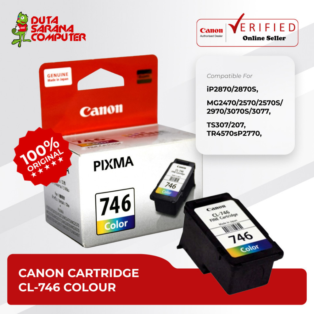 Jual CANON CARTRIDGE CL-746 COLOR ORIGINAL | Shopee Indonesia