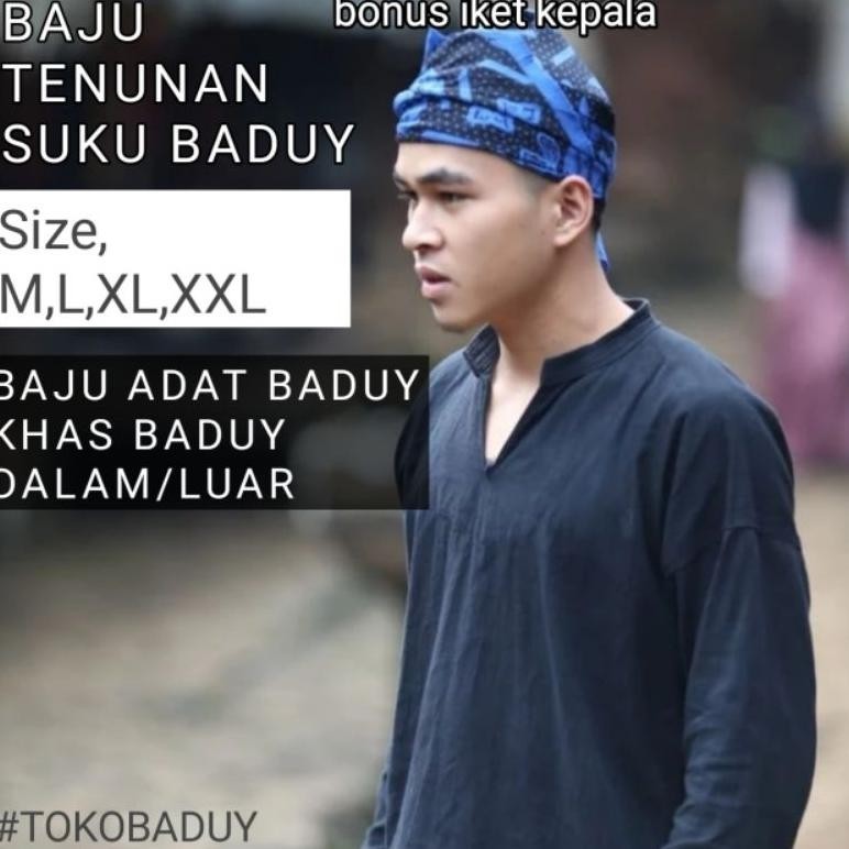 Jual PROMOOO COD BAJU BADUY BAJU ADAT SUKU BADUY/BONUS IKET KEPALA | Shopee Indonesia
