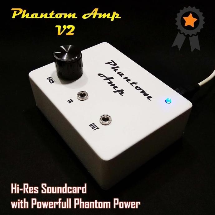 Jual Phantom Amp V2 Hifi Soundcard Phantom Power Microphone Audio Interface | Shopee Indonesia