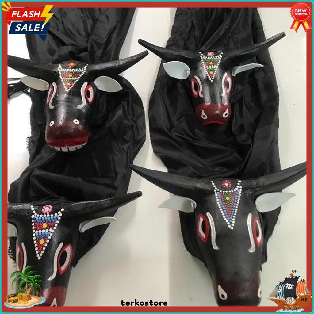 Jual Bantengan Kain Panjang Topeng Barongan Banteng Sapi Mainan Jaranan ...