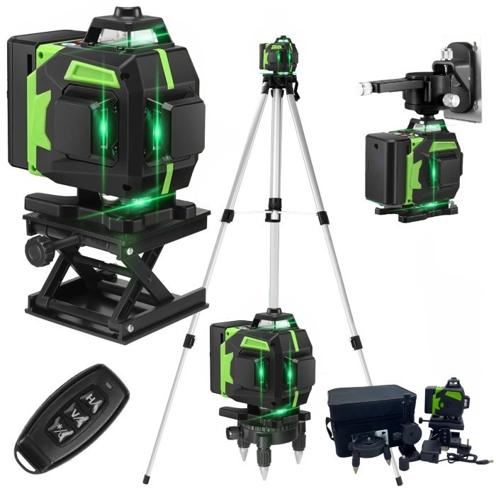 Jual Produk Laser Level 16 Line 4D HILDA Self Leveling Full Set With ...