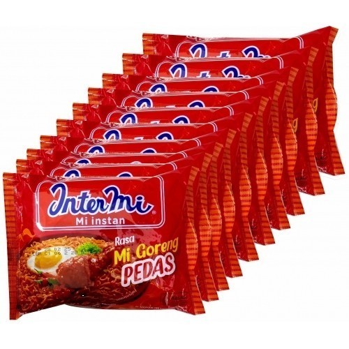 Jual S08577 INTERMI MIE GORENG PEDAS MIE INSTANT 60GR MAJU BERSAMA ...