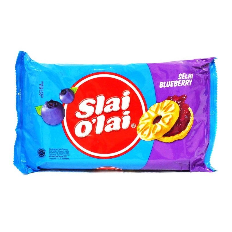 Jual S06065 ROMA SLAI OLAI BLUEBERRY BISCUIT 192GR PACK MAJU BERSAMA ...