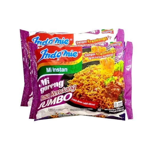Jual S62132 INDOMIE GORENG RENDANG JUMBO MIE INSTANT 120GR MAJU BERSAMA ...