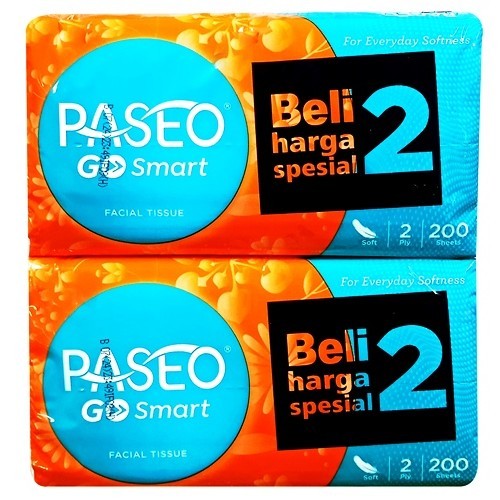 Jual S11123 PASEO SMART FSP TISSUE FACIAL 2X200`S BANDED MAJU BERSAMA ...