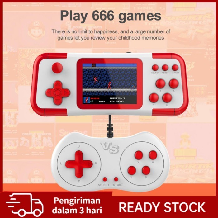 Jual A12 Gameboy 3 Inch TFT Layar Warna Konsol Game Built-in 666 Games ...