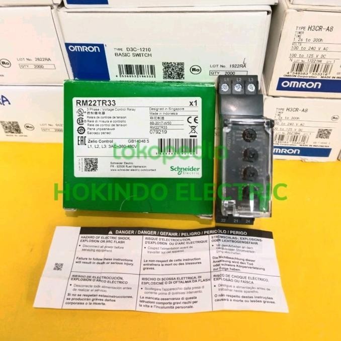 Jual Schneider Rm22Tr33 Voltage Control Relay 3 Phase Relay Proteksi ...