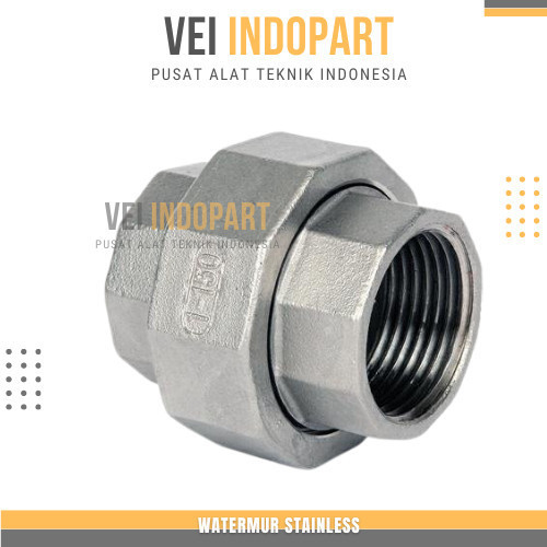 Jual 1/2" Union / Water Mur Stainless Steel 1/2" | Shopee Indonesia
