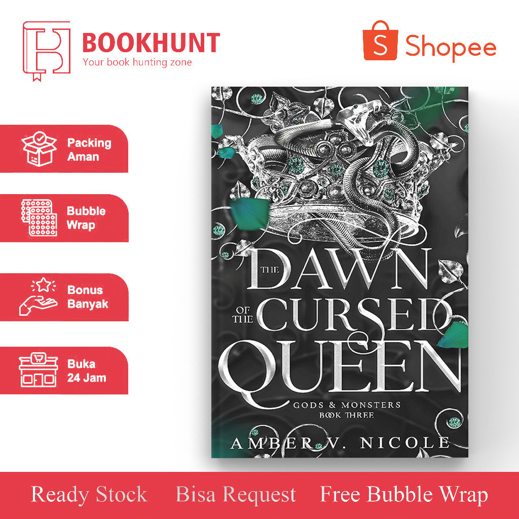Jual The Dawn of the Cursed Queen (Gods & Monsters, #3) by Amber V. Nicole (English) | Shopee ...