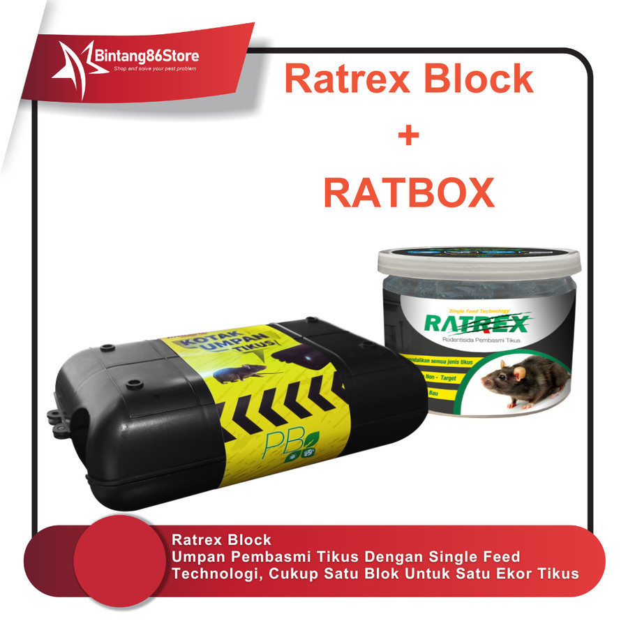 Jual Ratrex block + ratbox ( racun tikus + perangkap tikus) | Shopee ...