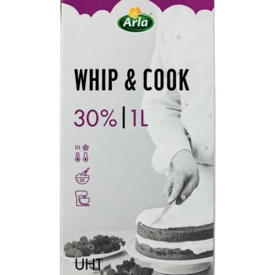 Jual Arla Whip & Cook 1 Lt Whipping Cream Krim Masak Kental Dairy Cream ...