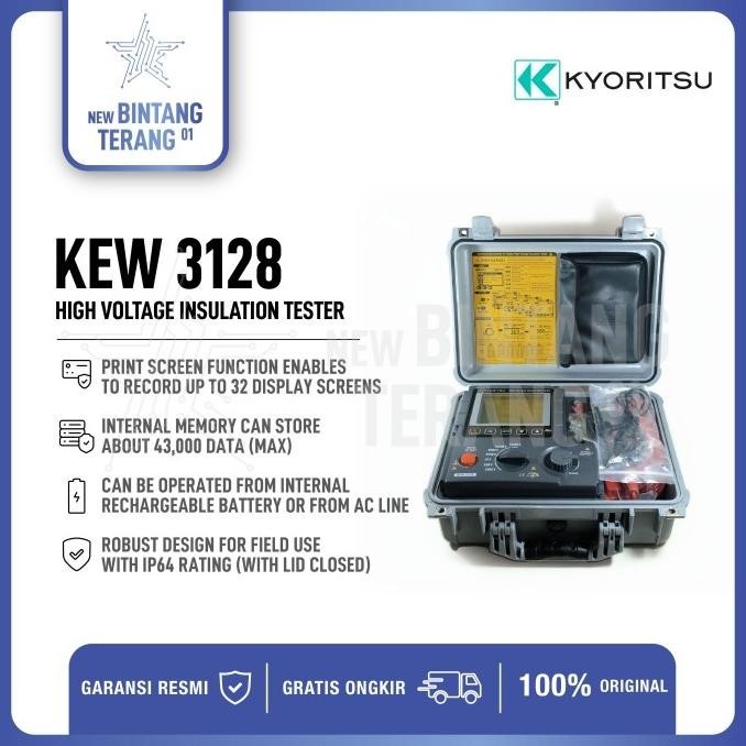 Jual Kyoritsu 3128 High Voltage Insulation Tester | Shopee Indonesia