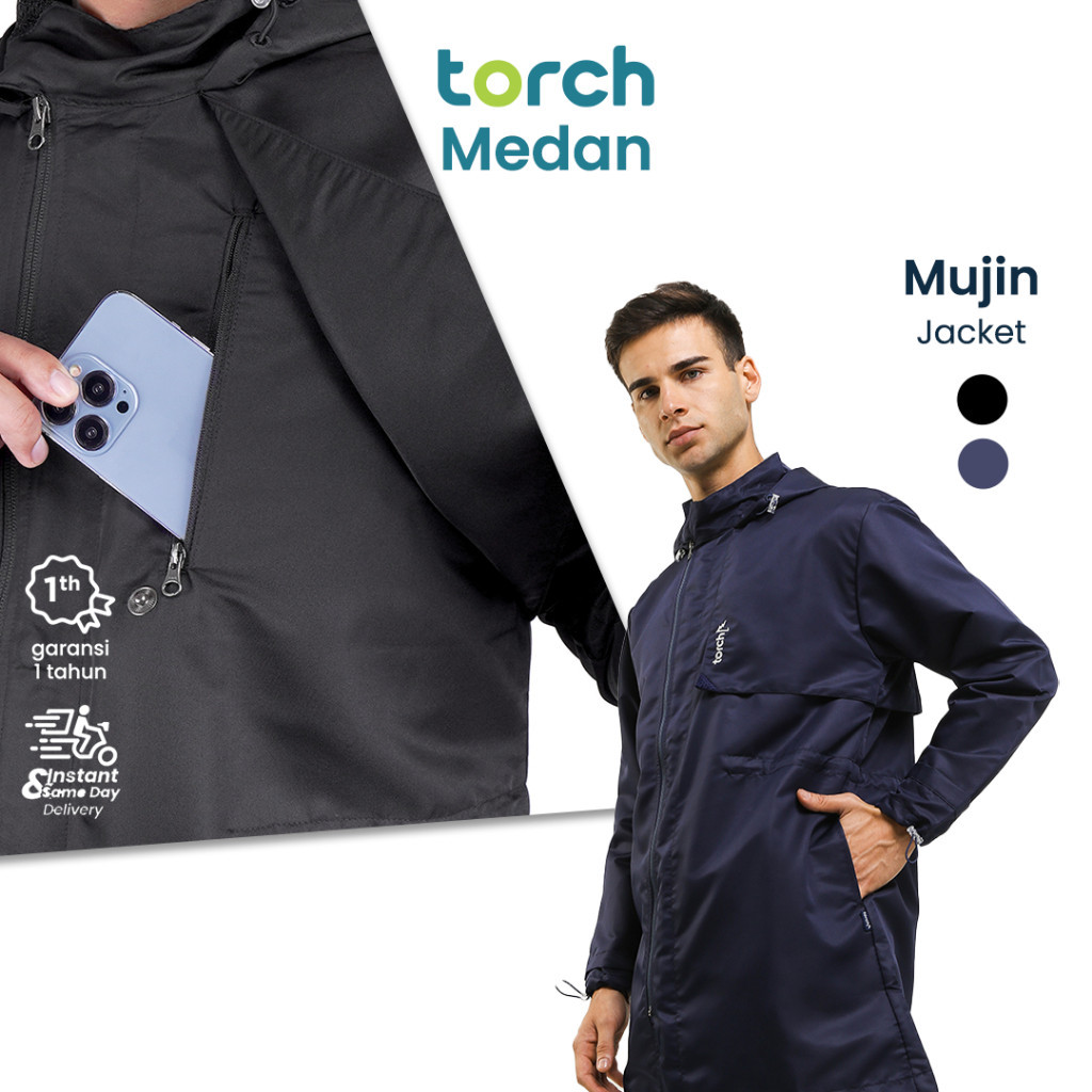 Jual TORCH Mujin Jacket Parka Unisex - Gamer Jacket Water Repellent ...