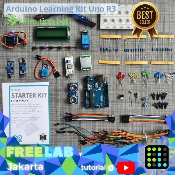 Jual Kit Belajar ARDUIN UNO R3 Kit Lengkap utk Pemula + Tutorial & Kode | Shopee Indonesia