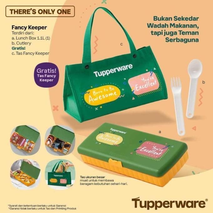 Jual Tempat Makan Tupperware Lunch Keeper Rectangular Kotak Makan Set ...