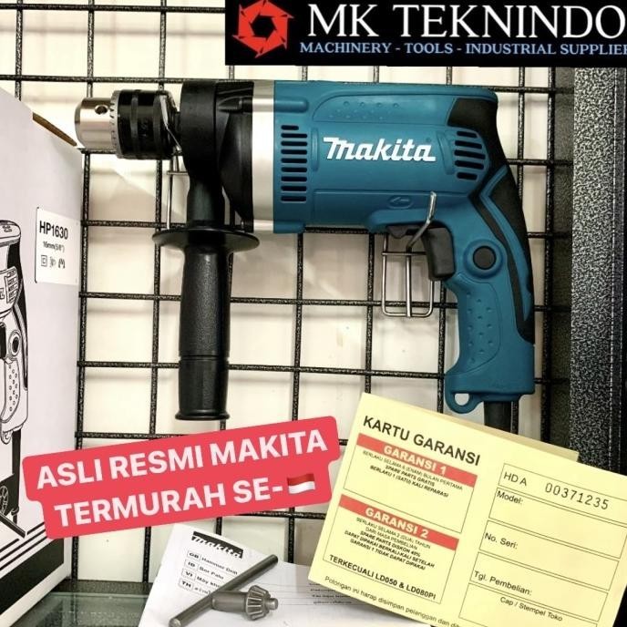 Jual MAKITA HP1630 MESIN BOR TEMBOK KAYU BESI ROTARY HAMMER DRILL HP 1630 ORIGINAL DAN ...