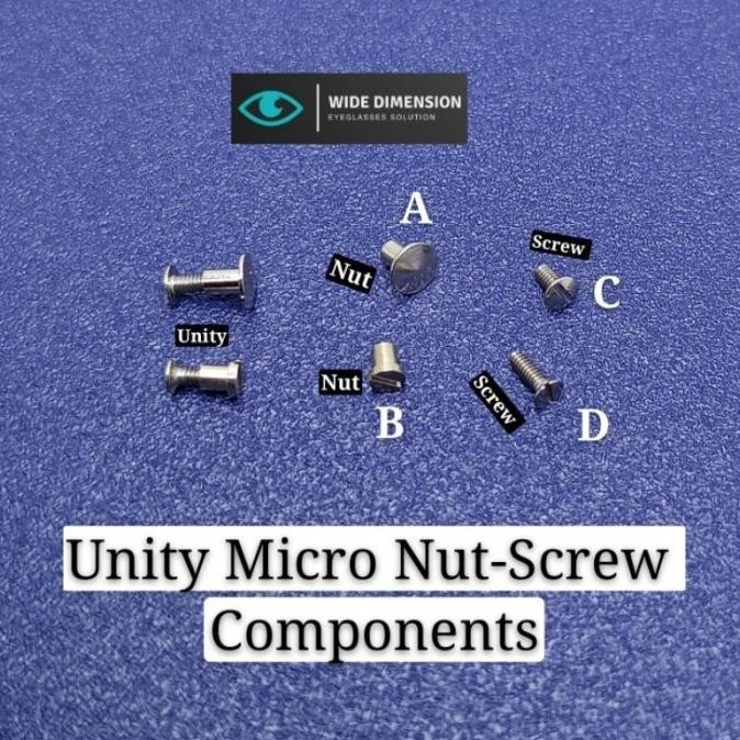 Jual Micro Nut Screw Components Mur Baut Untuk Kacamata Jam Tangan ...