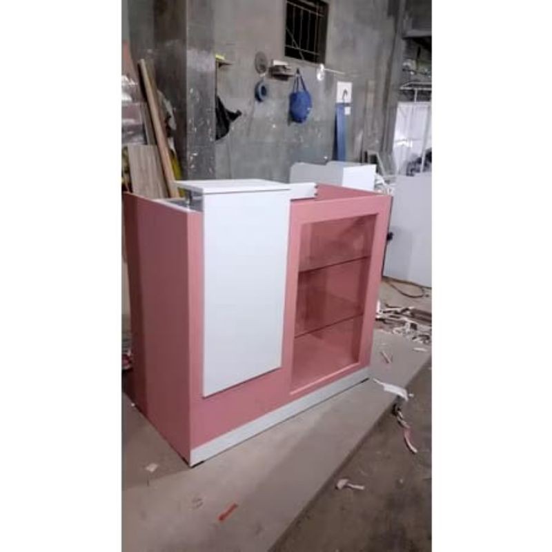 Jual MEJA KASIR ETALASE KACA / MEJA COUNTER / MEJA DISPLAY P 115CM ...