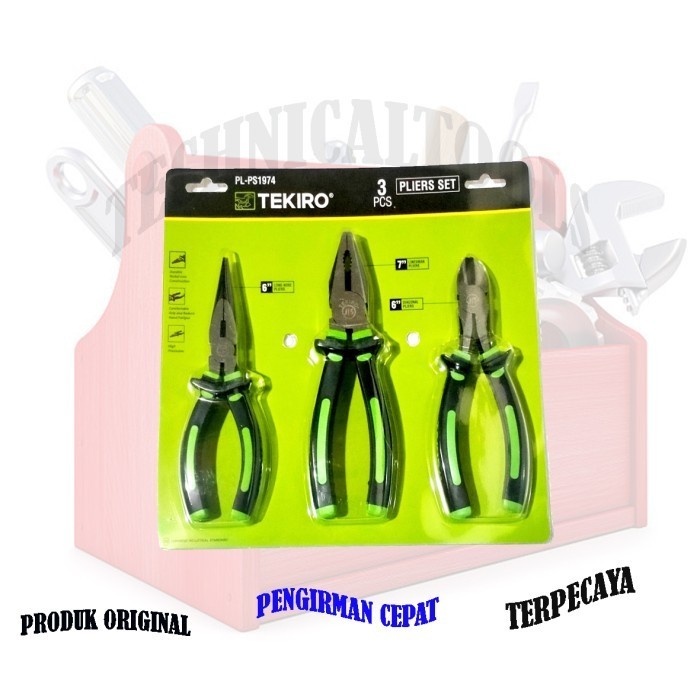 Jual Produk TEKIRO PAKET PERKAKAS TANG 3PCS TANG KOMBINASI 8" POTONG 6" LANCIP 6" | Shopee Indonesia