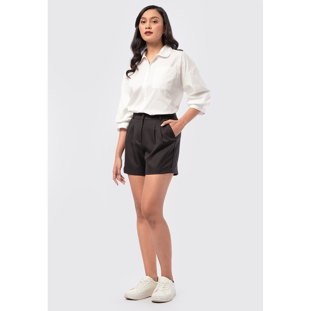 Jual Executive High Waist Smart Shorts Black | Shopee Indonesia
