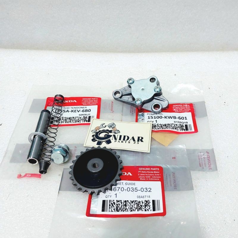 Jual Paket Suling Tensioner + Pompa Oli + Gigi Pompa Oli Grand Astrea Prima Supra X Old Supra ...