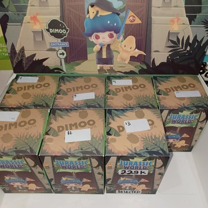 Jual DIMOO JURASSIC WORLD BLIND BOX POP MART 2807T | Shopee Indonesia