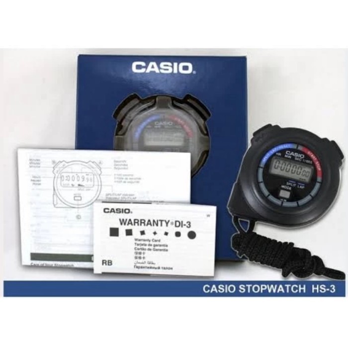 Jual Terbaru Casio Stopwatch Hs 3 Digital Akurasi 99 Persen Promo Ready ...