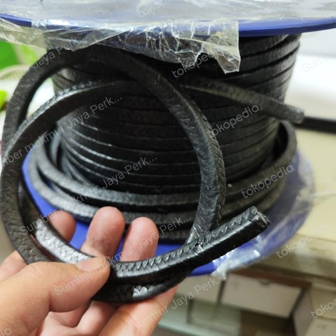 Jual Gland Packing Gfo Hitam Pure Teflon 12Mm X 12Mm ( 1/2" Inch ...