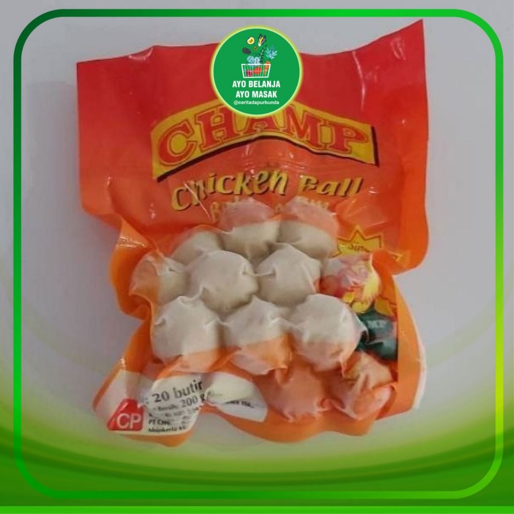 Jual Bakso Ayam CHAMP 200 gram (frozen) | Shopee Indonesia