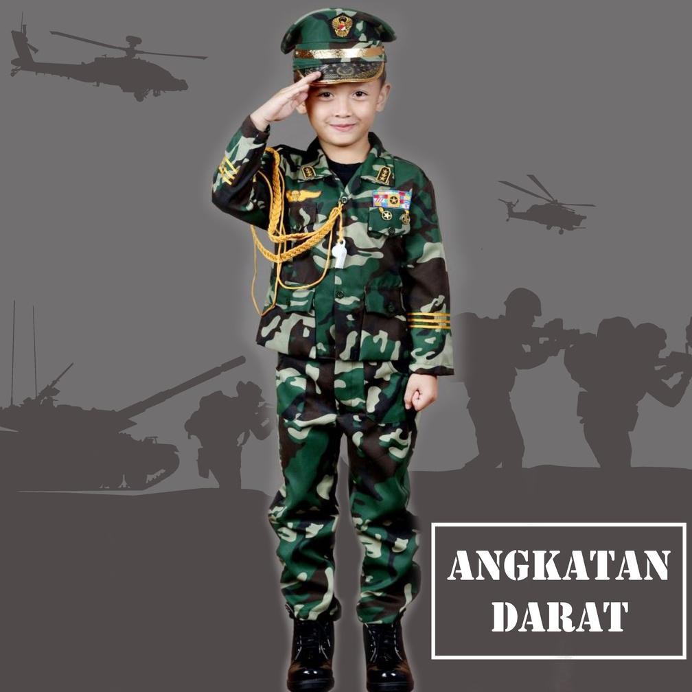 Jual Big Sale Baju Seragam Profesi Tni Ad Anak Costum Tni Angkatan Darat Anak Original ...